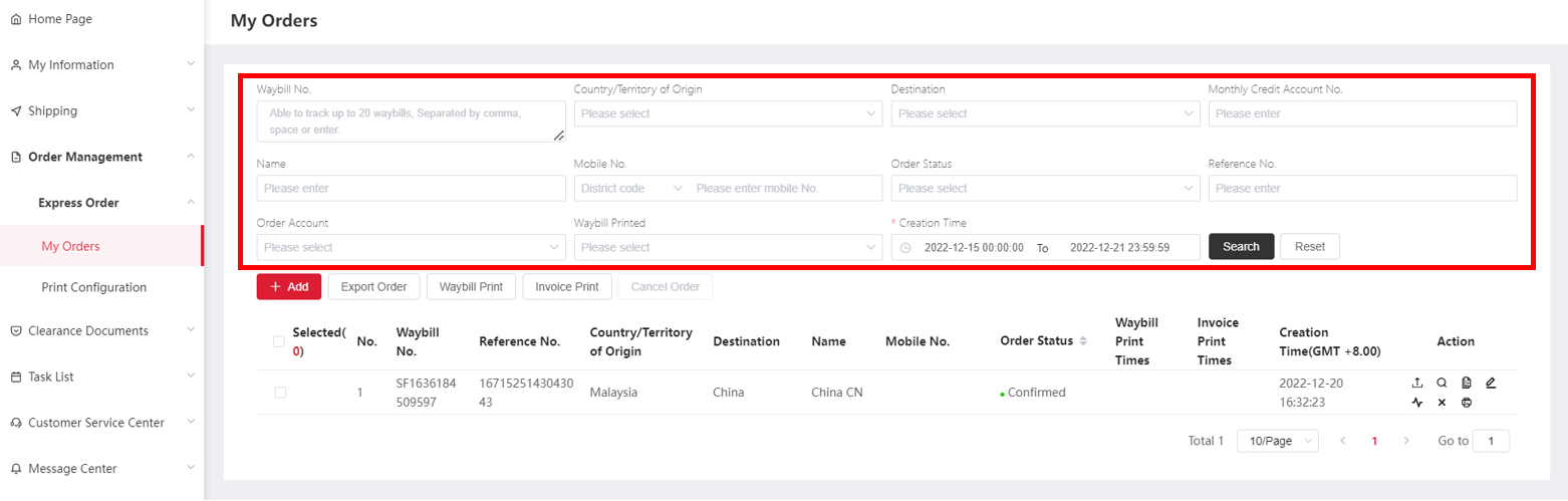 How to prepare waybill
