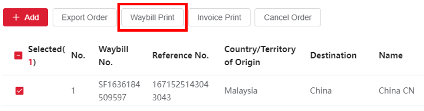How to prepare waybill